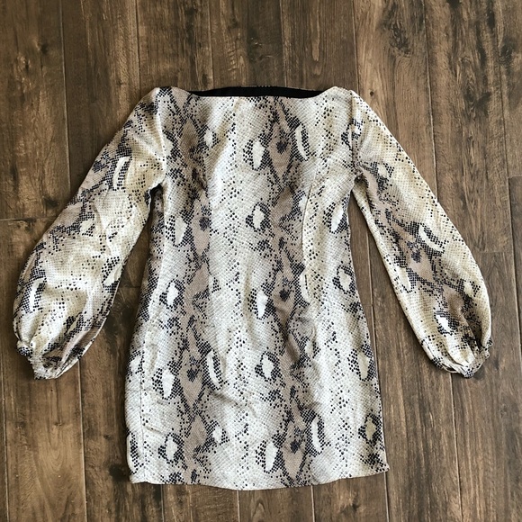 Zara | Dresses | Zara Silk Snakeskin Dress | Poshmark